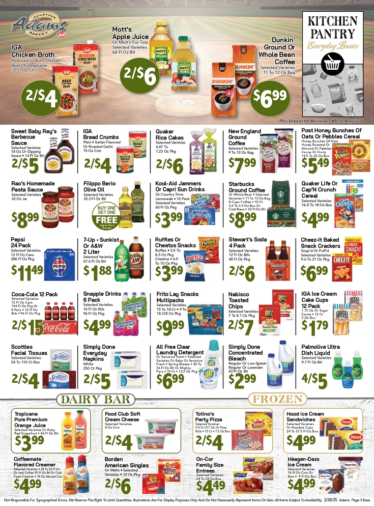 Print Weekly Specials Page | Adams Hometown Markets | Canterbury - 4 ...